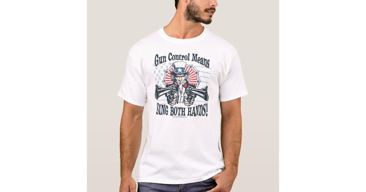 Uncle Sam Gun Control Shirt | Zazzle