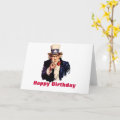 Uncle Sam Happy Birthday Card | Zazzle