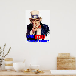 Uncle Sam - Have YOU pooped today Poster | Zazzle