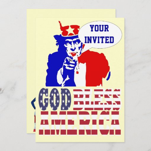 Uncle Sam, Invitation | Zazzle