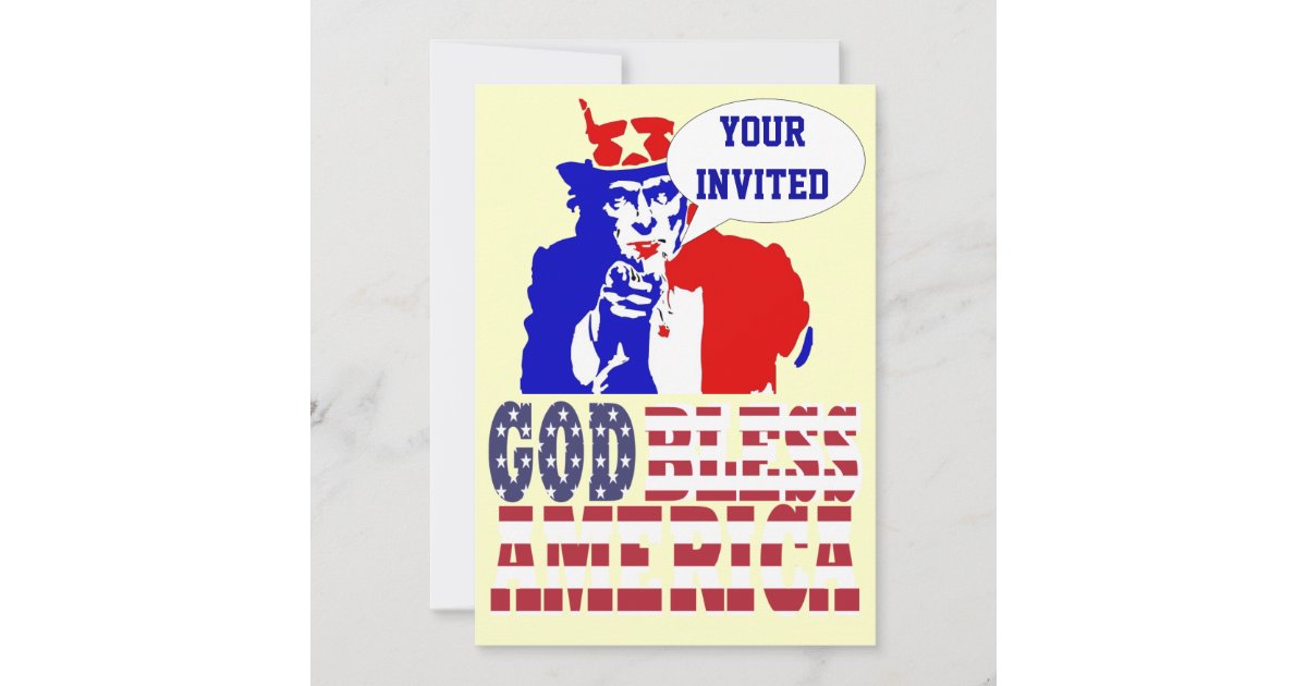 Uncle Sam, Invitation | Zazzle