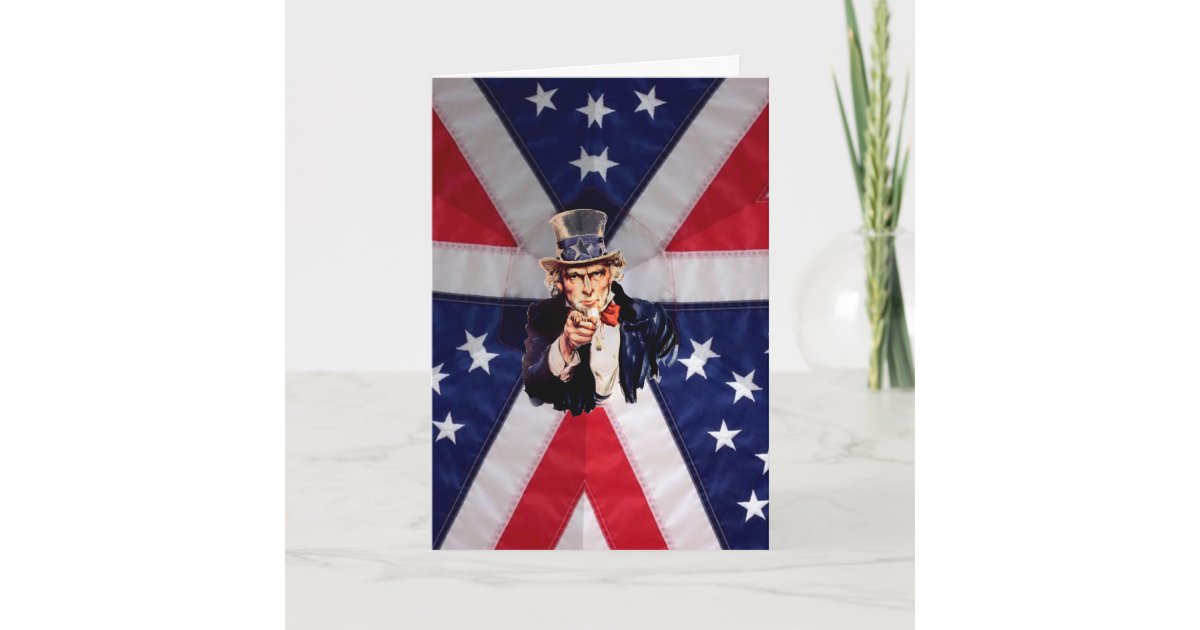 Uncle Sam New Citizen Card | Zazzle