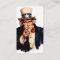 Uncle Sam Personalized Business Cards | Zazzle