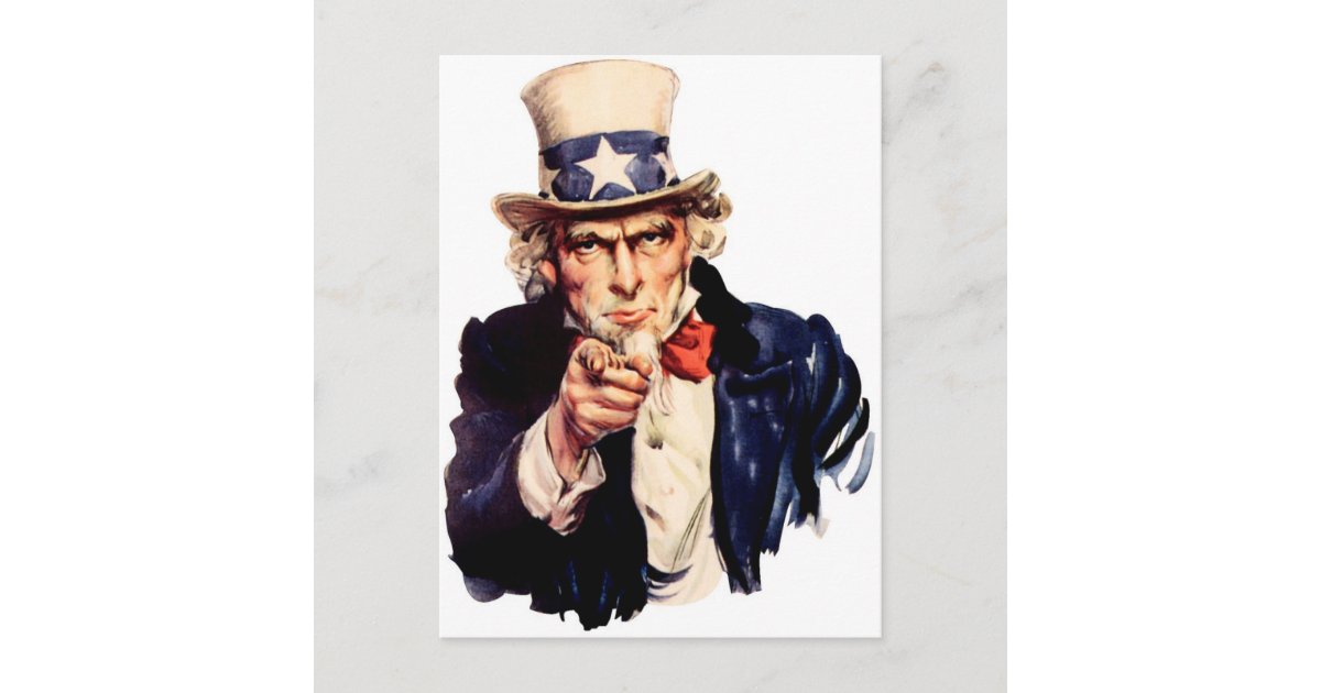 Uncle Sam Postcard | Zazzle