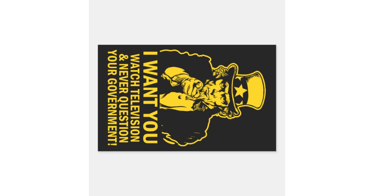 Uncle Sam Satire Sticker | Zazzle
