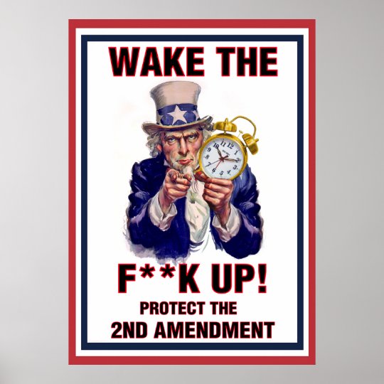 Uncle Sam Says Wake Up! Poster | Zazzle.com