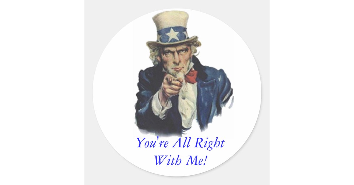 Uncle Sam Sticker | Zazzle