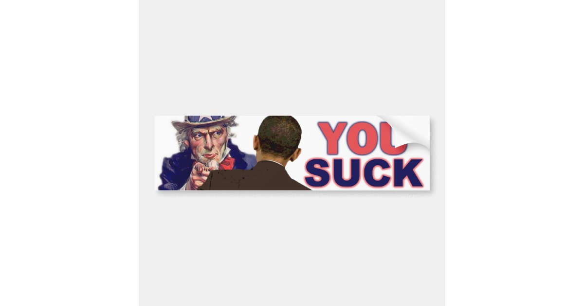Uncle Sam to Obama Bumper Sticker | Zazzle.com