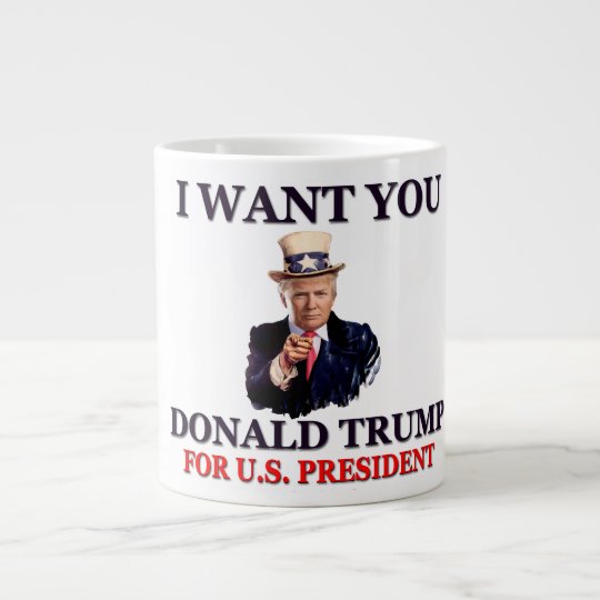 Uncle Sam Trump for President Giant Coffee Mug | Zazzle.com