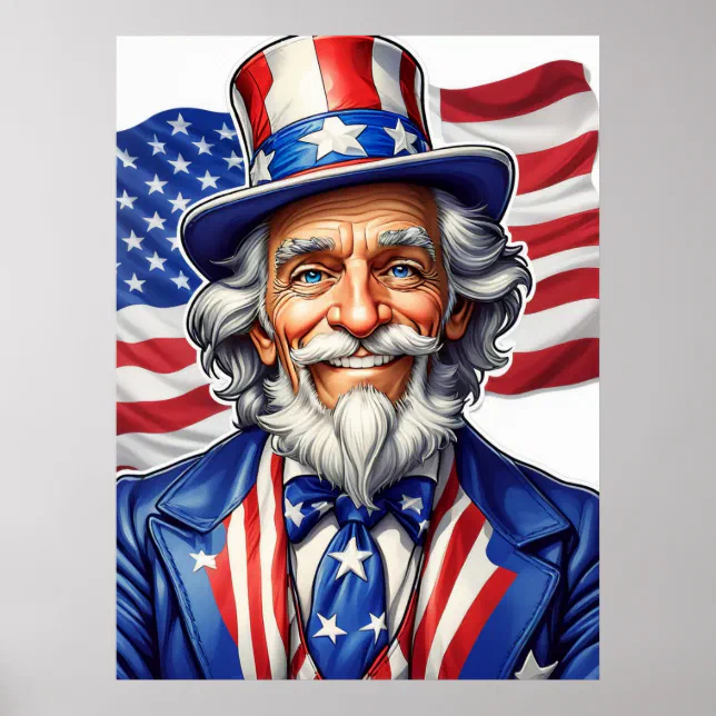 Uncle Sam USA Poster | Zazzle