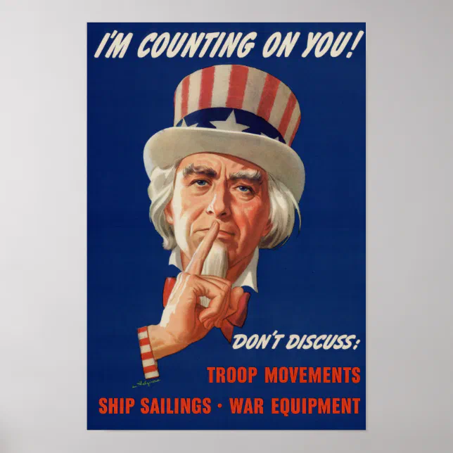 Uncle Sam Vintage War Poster | Zazzle
