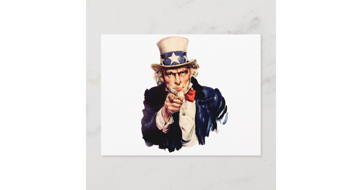 Uncle Sam Wants You Postcard Zazzle