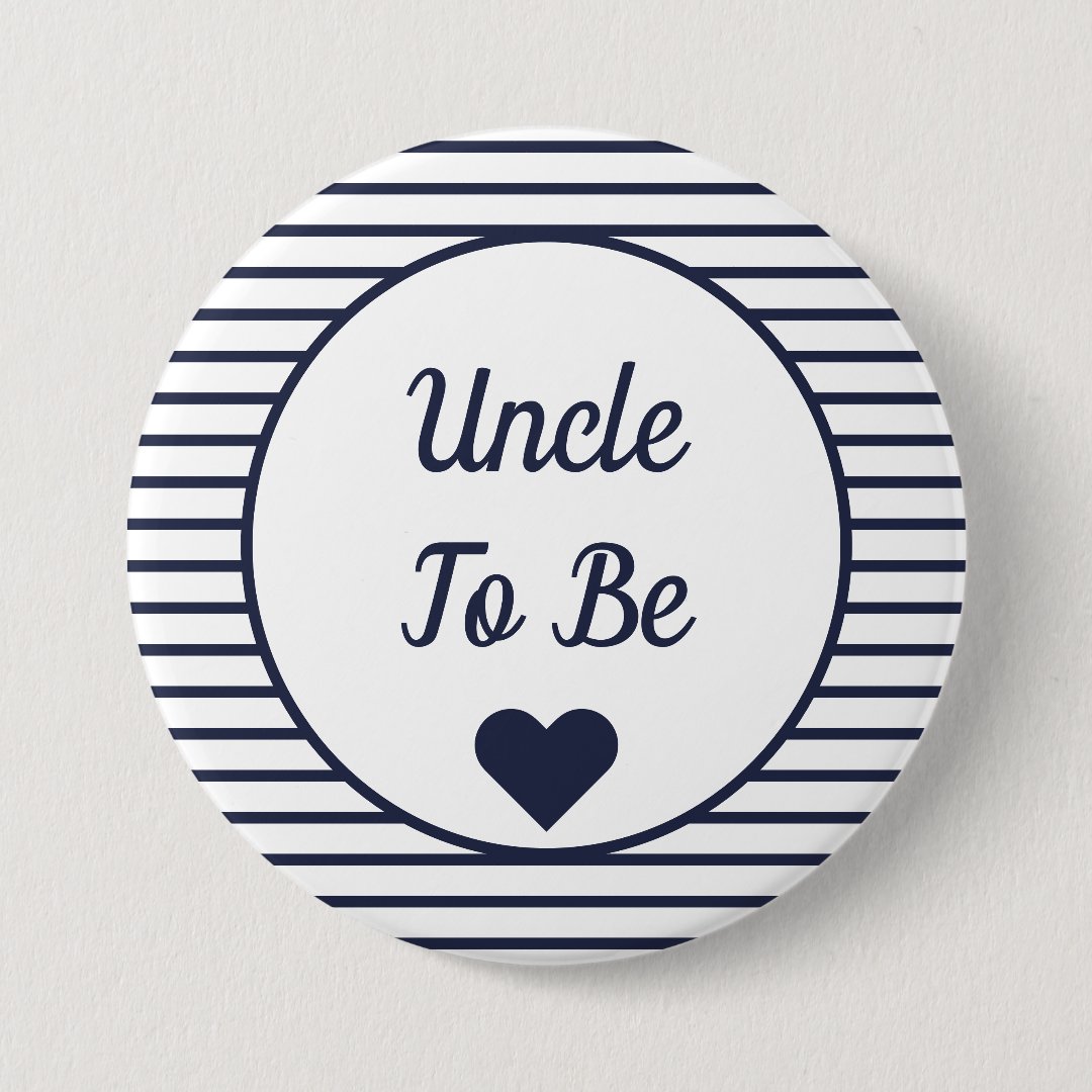 Uncle To Be Baby Shower Button | Zazzle