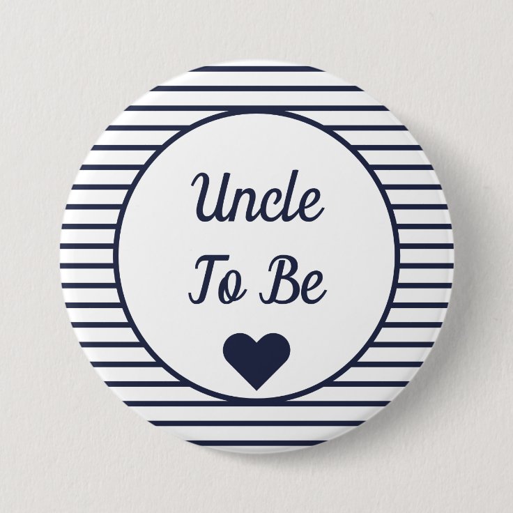 Uncle To Be Baby Shower Button | Zazzle