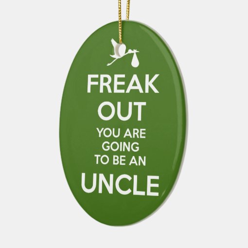 Uncle-to-Be Pregnancy Announcement Christmas Ceramic Ornament | Zazzle