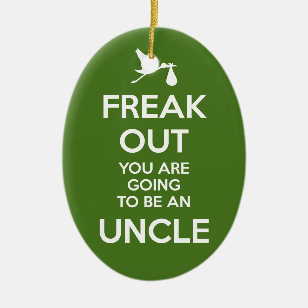 Uncle-to-Be Pregnancy Announcement Christmas Ceramic Ornament | Zazzle