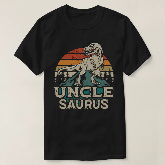 Unclesaurus Dinosaur Uncle Saurus Father's Day T-Shirt | Zazzle