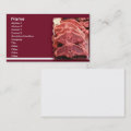 Uncooked Meat Business Card | Zazzle
