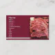 Uncooked Meat Business Card | Zazzle