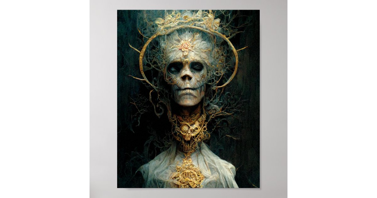 Undead Creature Dark Gothic Fantasy Art Poster | Zazzle