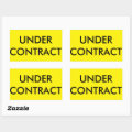 UNDER CONTRACT Sticker for Real Estate Sign | Zazzle