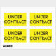 UNDER CONTRACT Sticker for Real Estate Sign | Zazzle