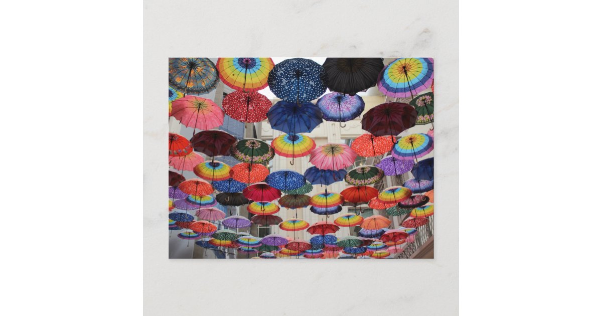 Under my umbrella postcard | Zazzle
