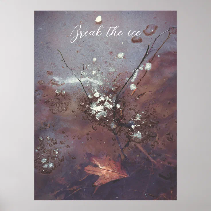 Under the ice poster | Zazzle