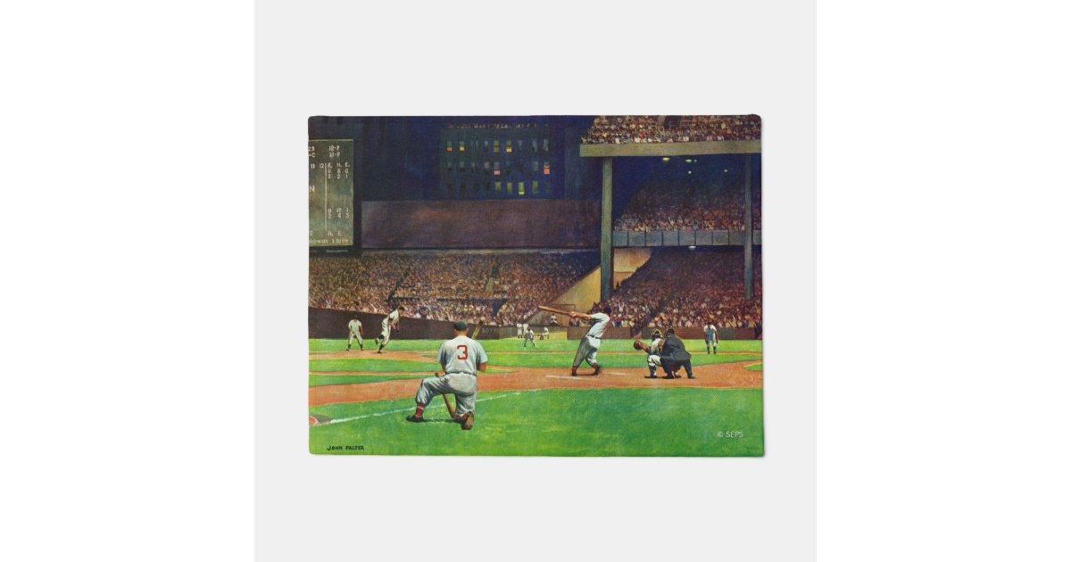 Under The Lights by John Falter Doormat | Zazzle