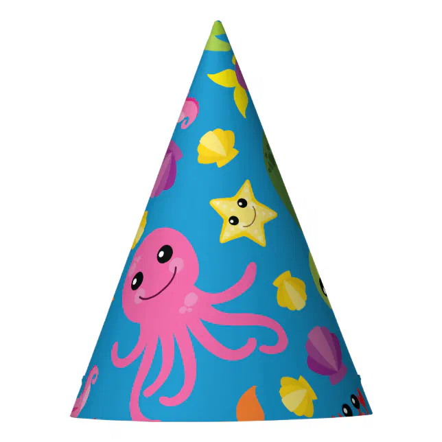 Under the Sea 1st Birthday Party Hats | Zazzle