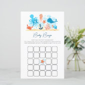 Under the Sea Baby shower bingo game | Zazzle