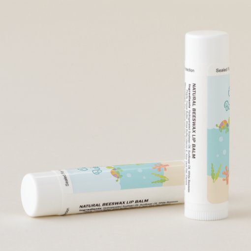Under the Sea Baby Shower Octopus Crab Starfish Lip Balm | Zazzle