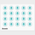 Under the Sea Birthday Party Octopus Classic Round Sticker | Zazzle