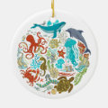 Under the Sea Crustaceancore Ocean Sealife Ceramic Ornament | Zazzle