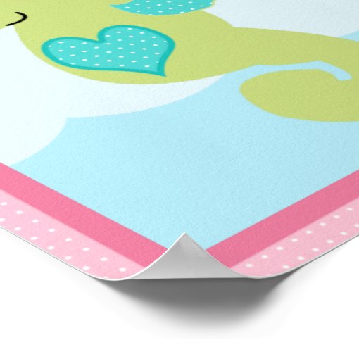 Under the Sea/ Girl /Sealife/Pink Art Poster | Zazzle