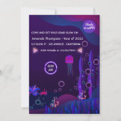 Under the Sea Glow Graduation Party Invitation | Zazzle