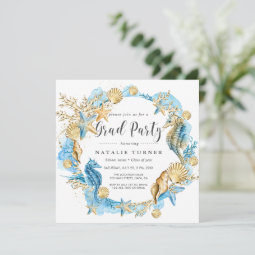 Under the Sea Graduation Party Invitation | Zazzle
