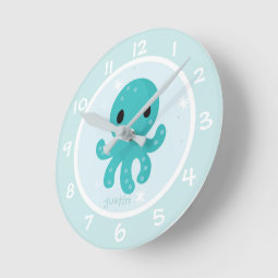Under the Sea Kids Nursery Wall Clock | Zazzle