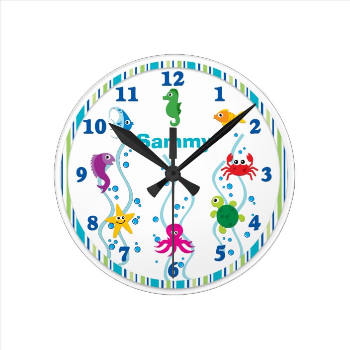 Under the Sea Kids Room Clock | Zazzle.com