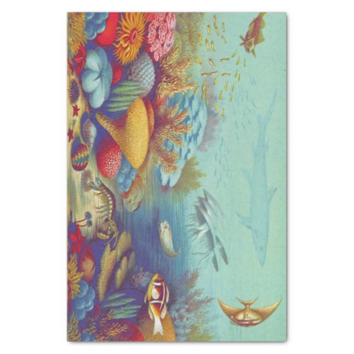 Under the Sea Marine Scene Tissue Paper | Zazzle