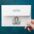 Under the Sea Mermaid Birthday Party Envelope | Zazzle