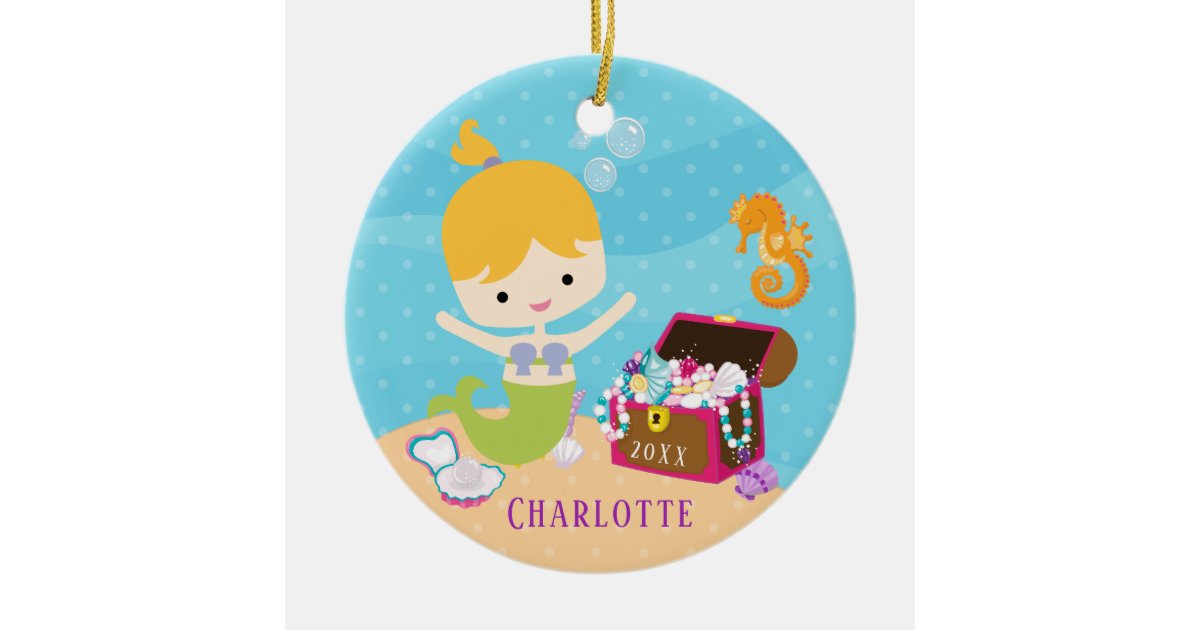 Under the Sea Mermaid Christmas Ornament | Zazzle