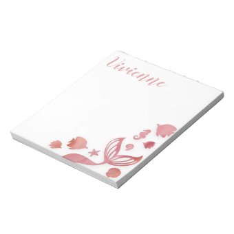 Under the Sea Mermaid Notepad | Zazzle