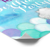 Under The Sea Mermaid Scales Welcome Table Sign | Zazzle