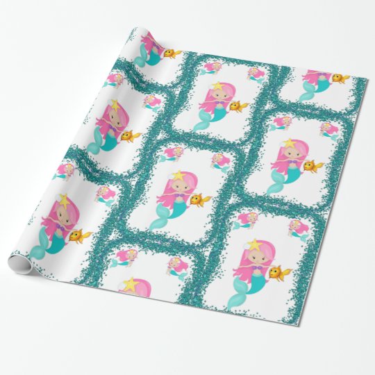 Under the Sea Mermaid Wrapping Paper | Zazzle.com