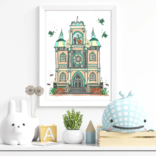 Under the Sea Nursery Art Poster | Zazzle