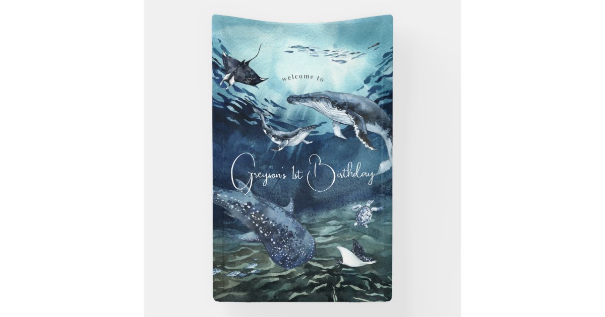 Under the Sea | Ocean Birthday Party Welcome Banner | Zazzle