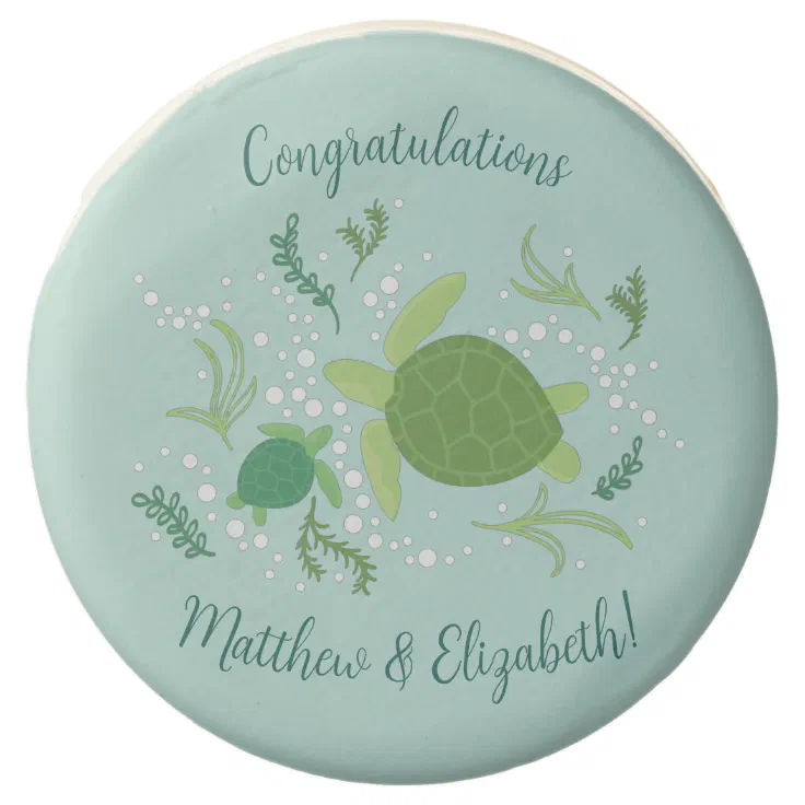 Under the Sea Turtles Baby Shower Chocolate Covered Oreo | Zazzle