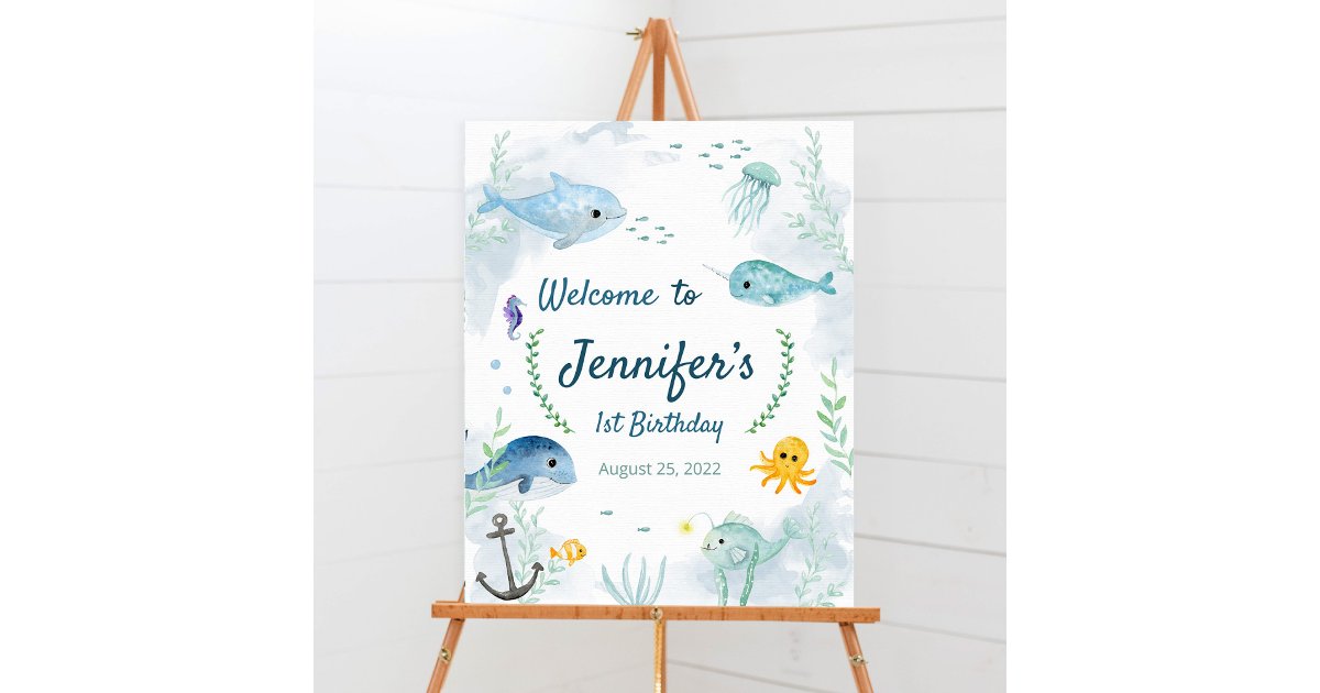 Under the sea welcome sign | Zazzle