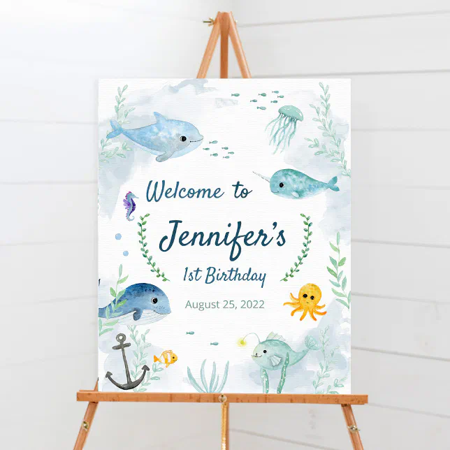 Under the sea welcome sign | Zazzle
